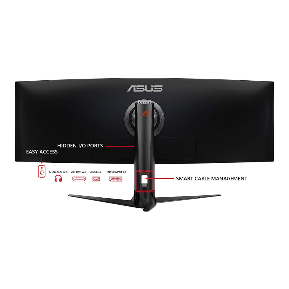 Monitor LED 49pol Asus ROG Strix XG49VQ Curvo Super Ultra-Wide Screen ...