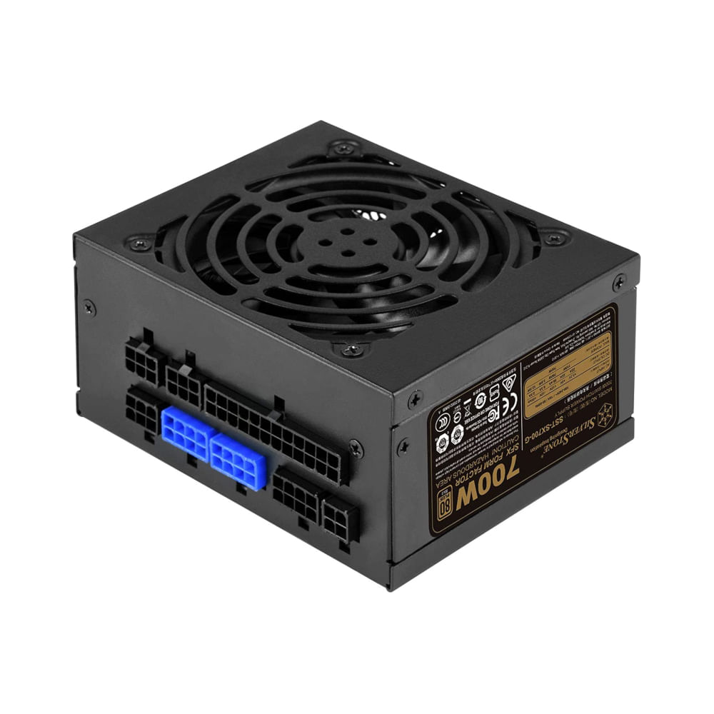 Fonte SFX - 700W - Silverstone SFX Series - Preta - SST-SX700-G - waz