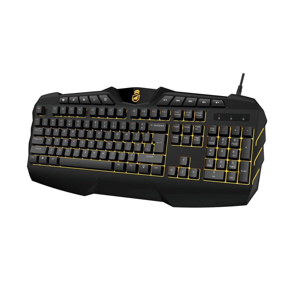 Teclado Gamer Tech Fury - GSHIELD - 5XPY22QHW (Preto) - waz