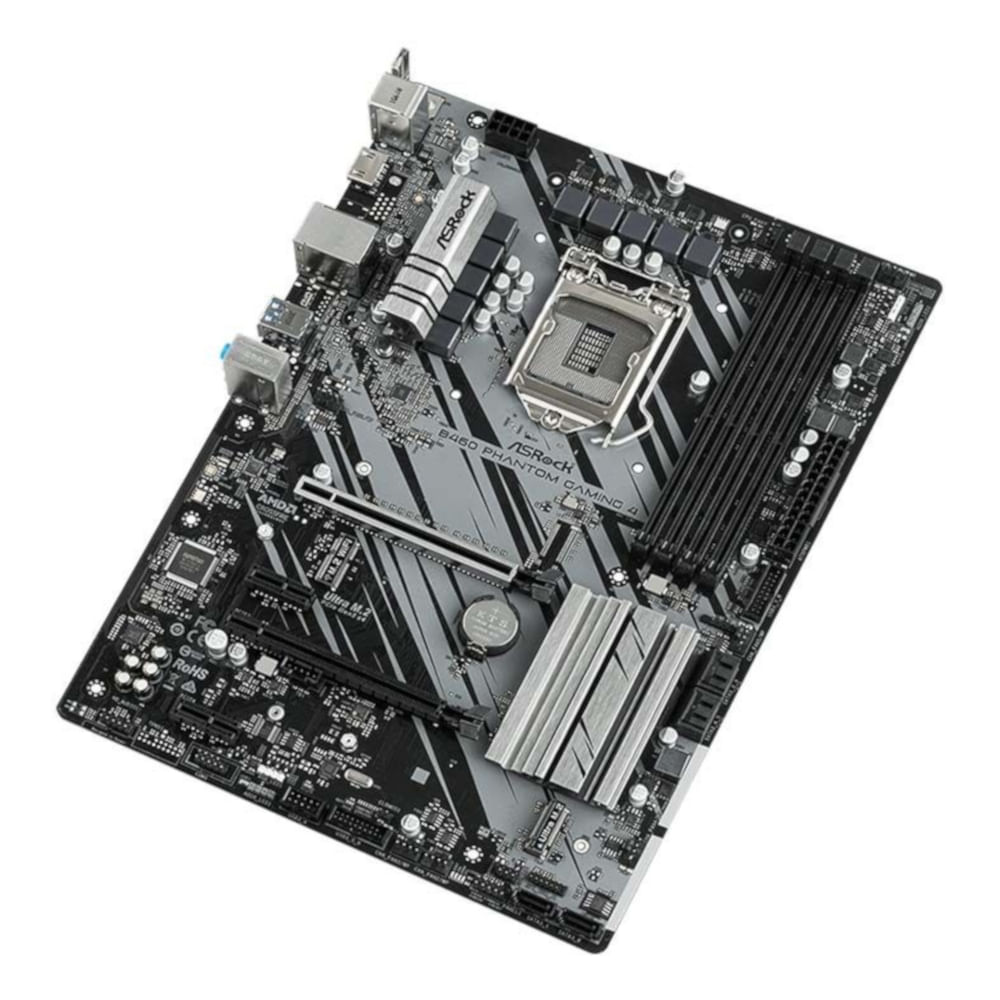Placa mãe LGA 1200 - ASROCK B460 PHANTOM GAMING 4 (ATX) - waz