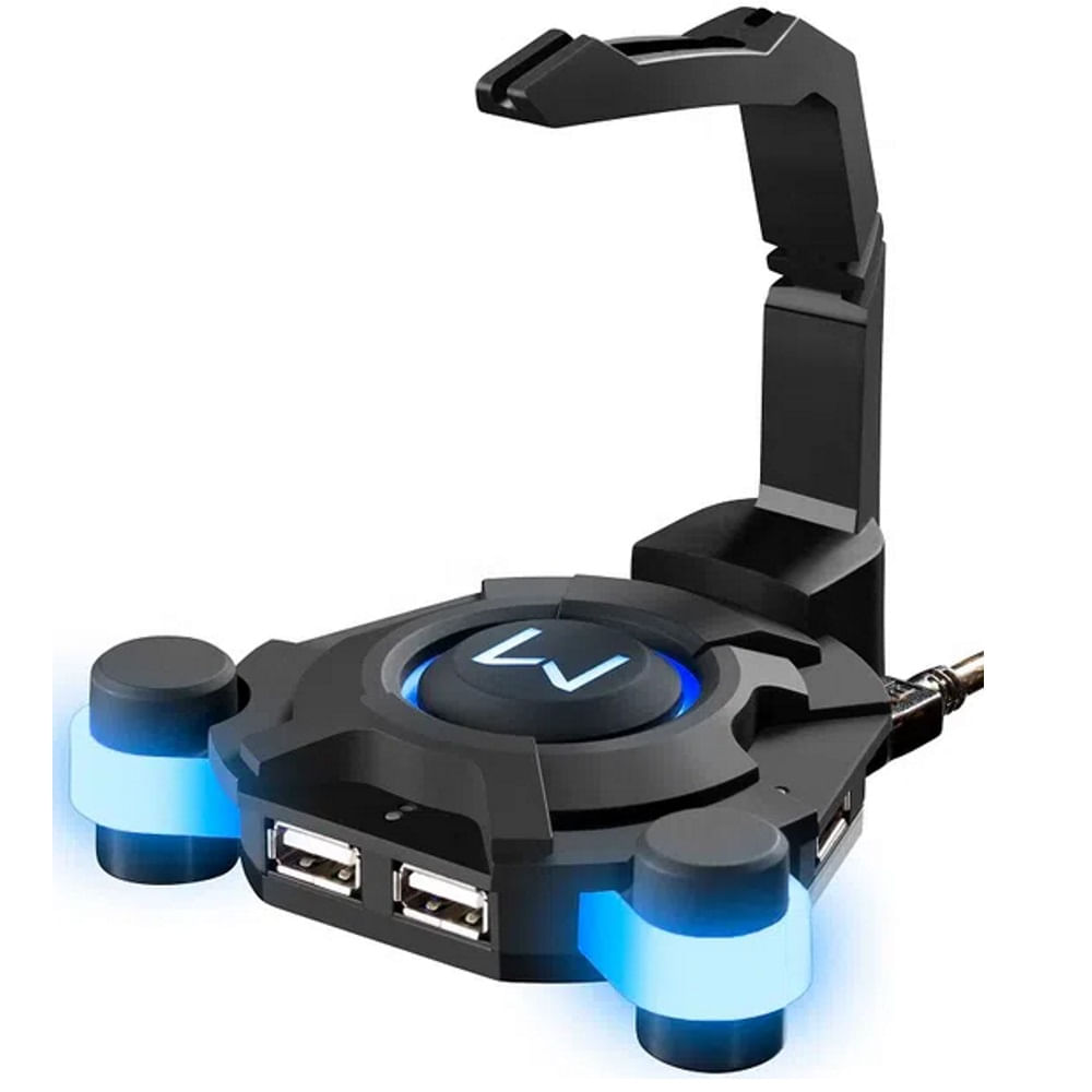 Hub USB 3.0 - 4 portas - Multilaser Gamer Warrior - Preto - AC293 - waz
