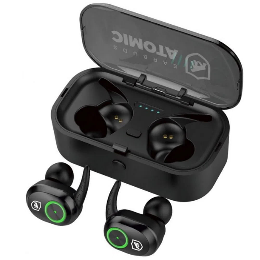 Fone de Ouvido Bluetooth - EARBUDS ATOMIC - GORILA SHIELD - LGLHUSCJP - waz