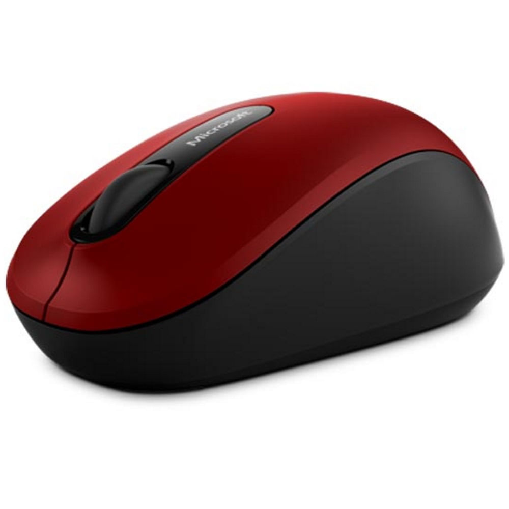 Mouse - Sem fio - Microsoft Bluetooth 3600 - Vermelho - PN7-00018 - waz