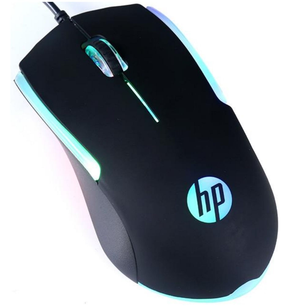 Mouse - USB - HP Game - 1000DPI - RGB - Preto - M160 - waz