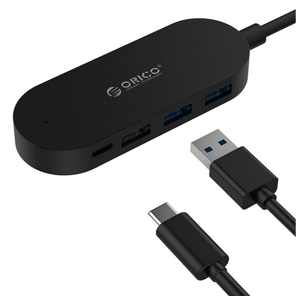 Hub USB C 3.0 - 4 Portas - Orico - HC1-BK - waz