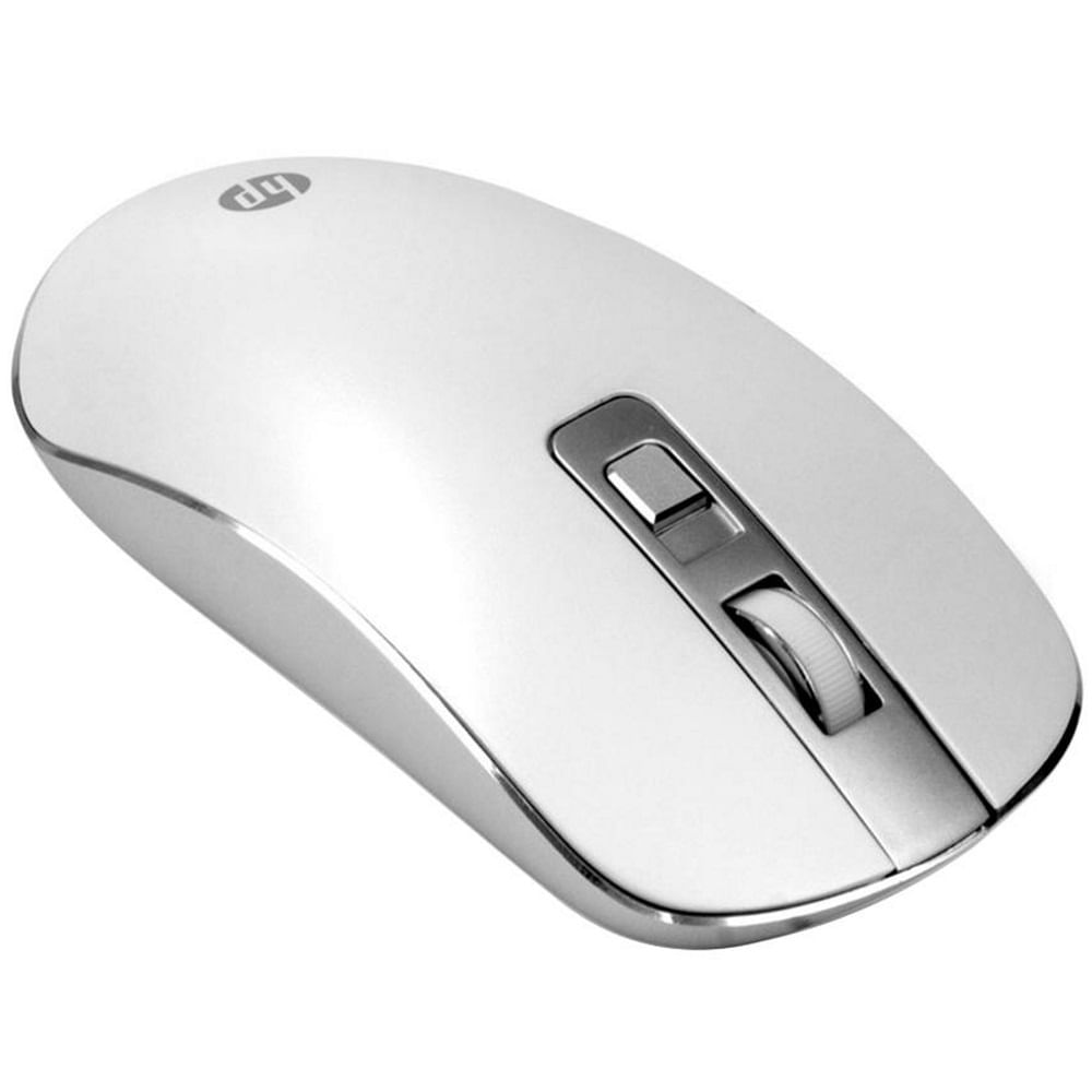 Mouse - Sem Fio - 1600DPI - HP Wireless S4000 - Branco - waz