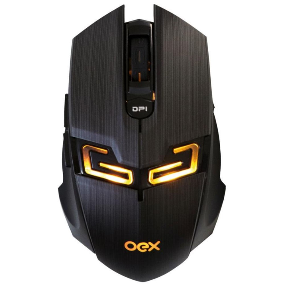 Mouse Gamer - USB - 4000 DPI - Preto - OEX - MS312 - waz