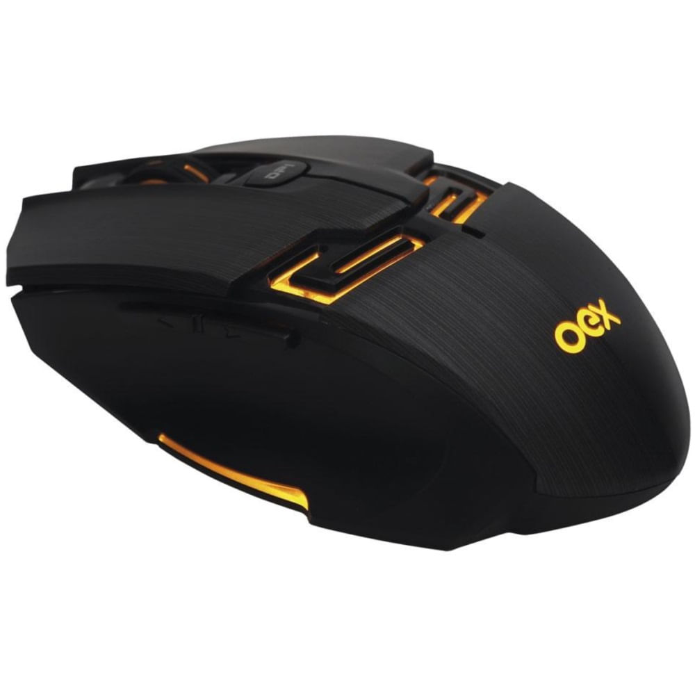 Mouse Gamer - USB - 4000 DPI - Preto - OEX - MS312 - waz