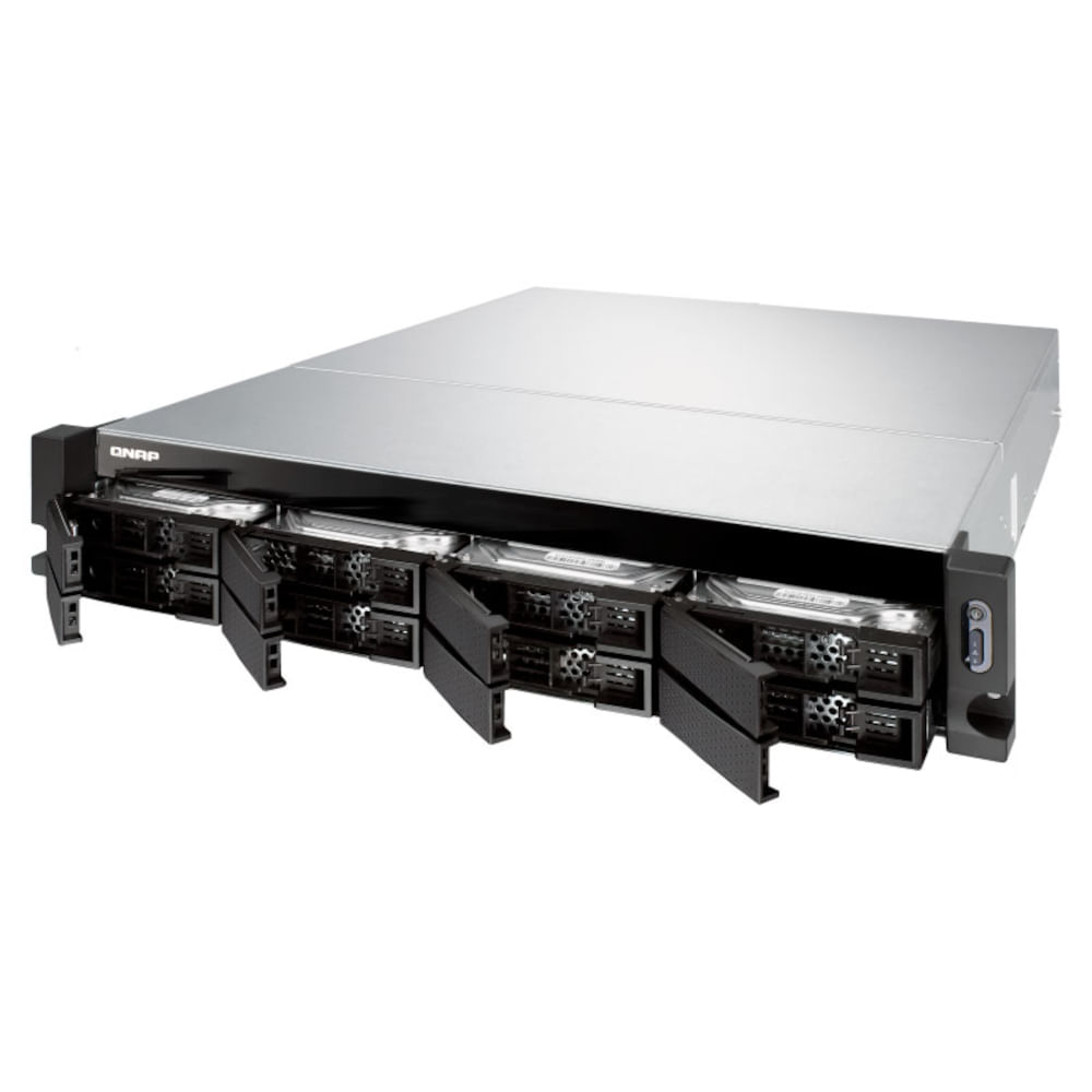 NAS QNAP 8 baias Rack TS-832PXU-4G-US 2U (Alpine AL324, 4GB DDR4, 2x 2 ...
