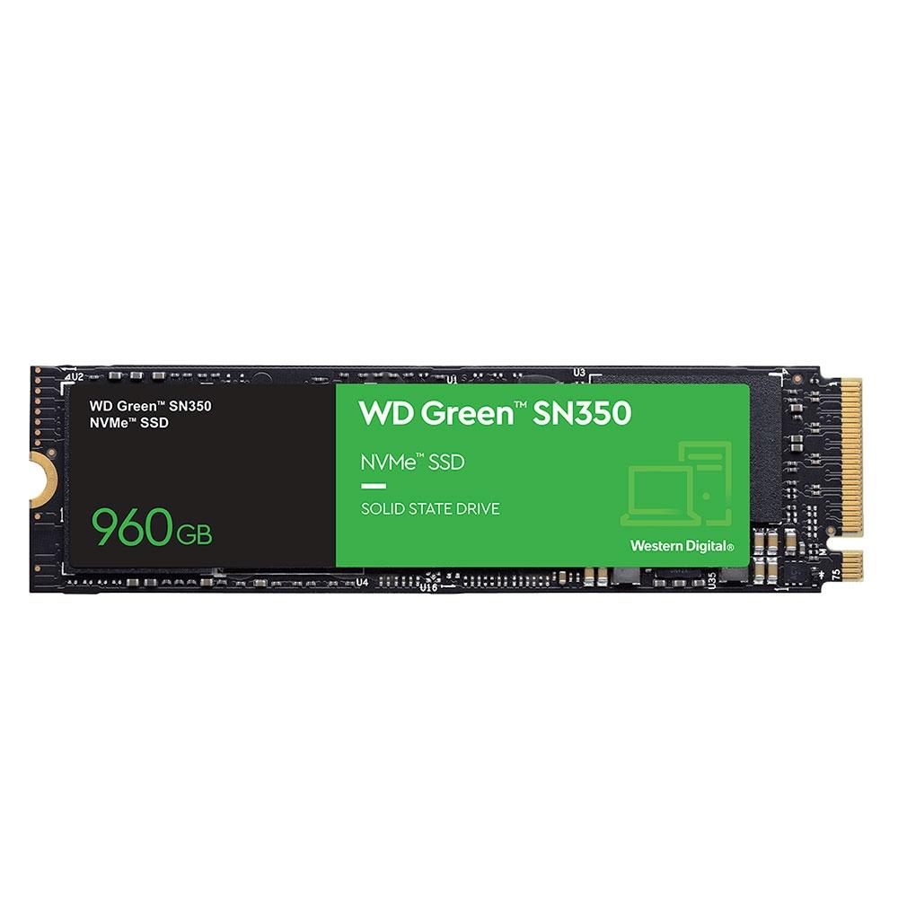 SSD - M.2 (2280 / PCIe NVMe) - 960GB - WD Green SN350 - WDS960G2G0C - waz