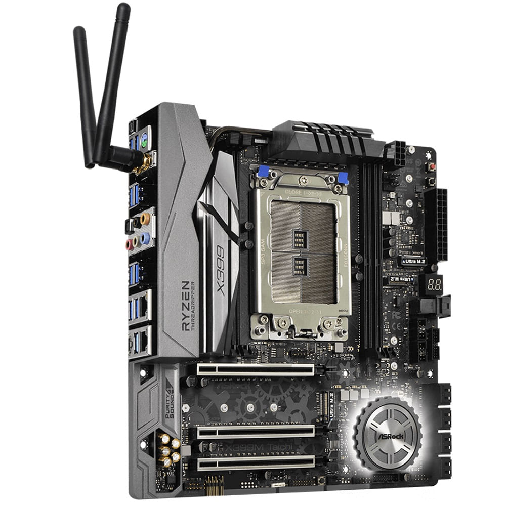 Placa mãe TR4 - ASRock X399M Taichi (Micro ATX) - waz