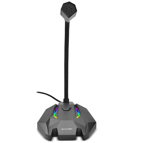 Microfone Gamer - USB - Multilaser Warrior - PH363- Preto - waz