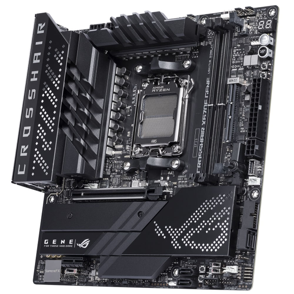 Placa mãe AM5 - ASUS ROG CROSSHAIR X670E GENE WIFI 6E (Micro ATX) - waz