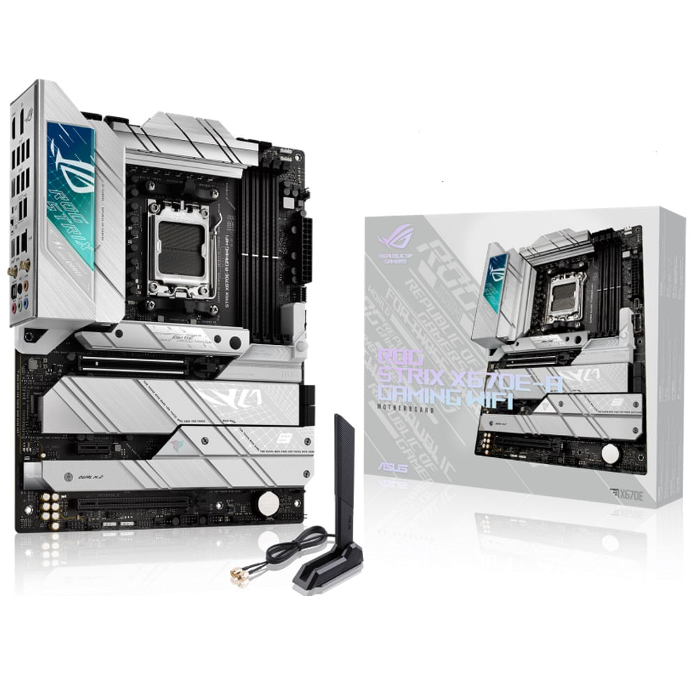 Placa mãe AM5 - ASUS ROG Strix X670E-A Gaming WiFi (ATX) - waz