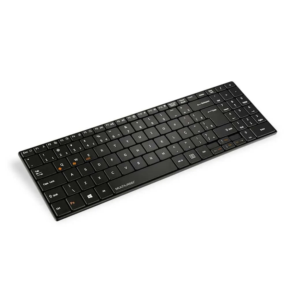 Teclado - Wireless - Multilaser - TC220 - Preto - waz