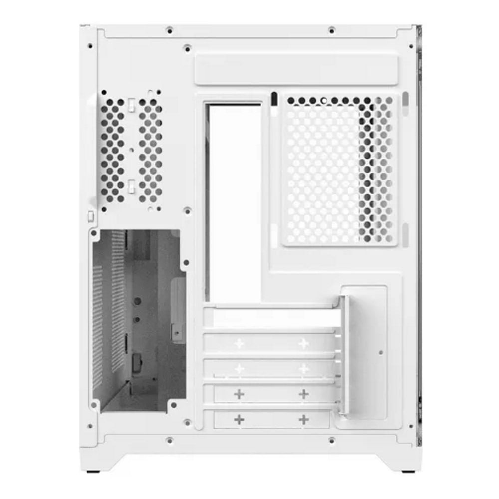 Gabinete mATX - PCYES Forcefield White Ghost - GFFWGP - waz