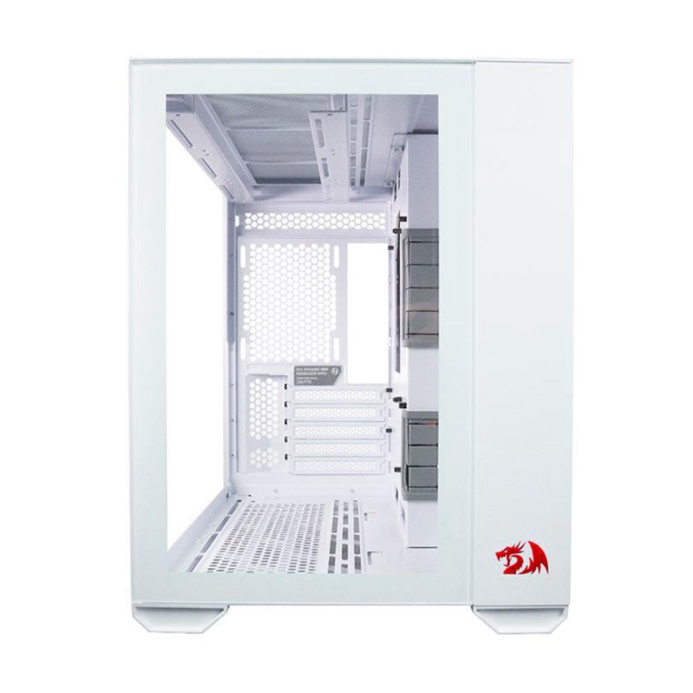 Gabinete M-ATX - Lian-Li - Redragon Dynamic Mini O11 - O11DMINI-RD-W - waz