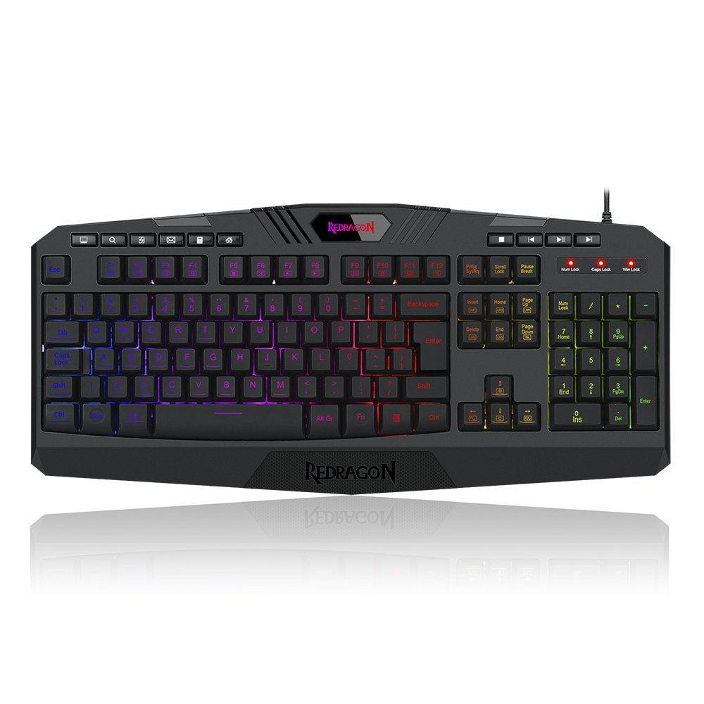 Teclado USB Redragon Harpe K503 RGB V2 Preto - K503-RGB - waz