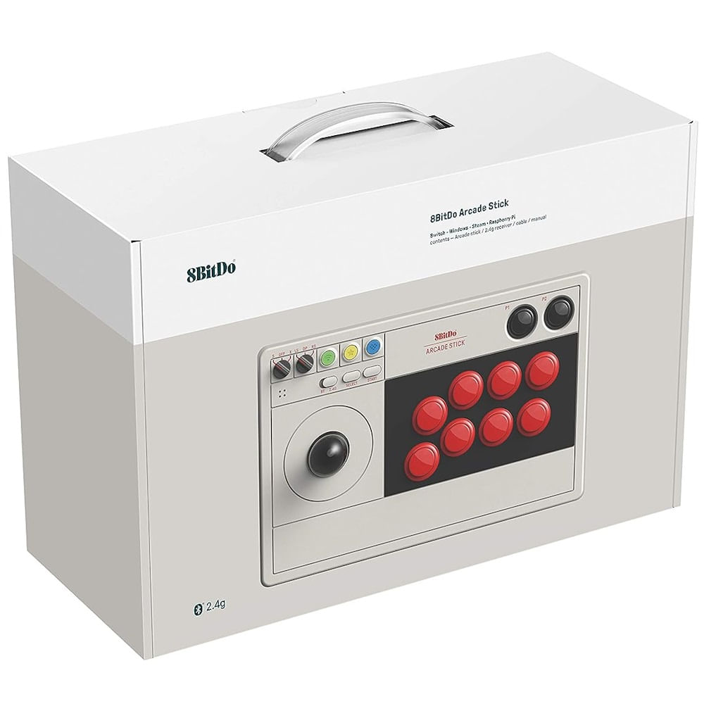 Controle Wireless 8BitDo - Arcade Stick - 80FE - waz