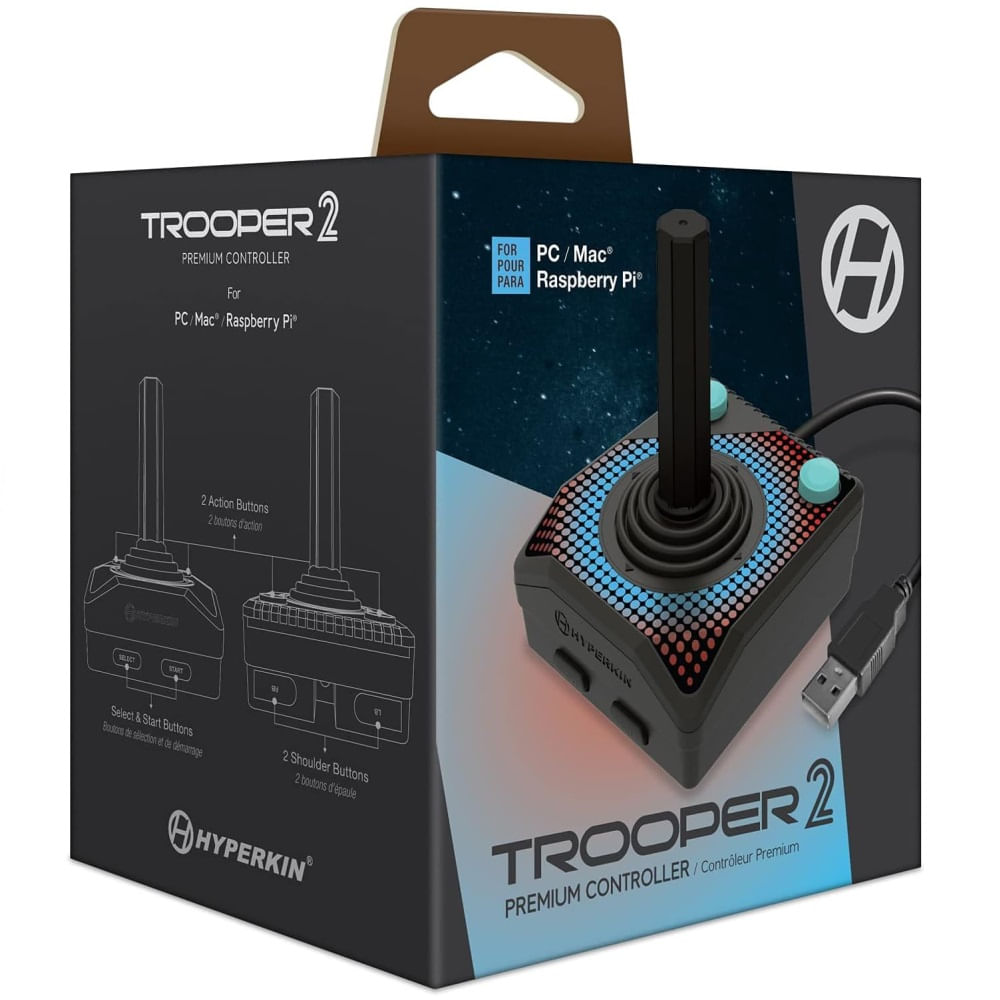 Controle Hyperkin Trooper 2 Premium - Preto - B09B349TDZ - waz