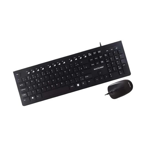 Teclado e Mouse - USB - Multilaser Slim TC240 - waz