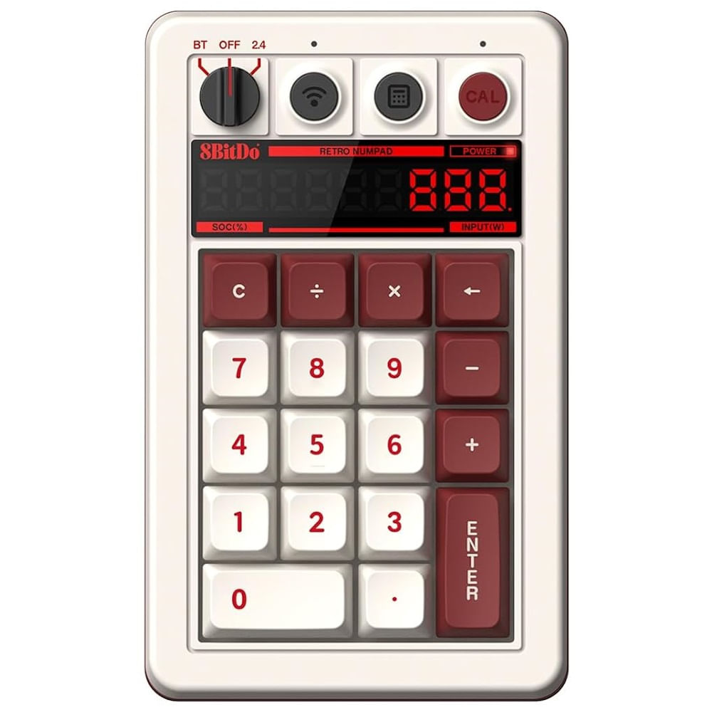 Teclado Mecânico Numérico 8BitDo - Fami Edition (Bluetooth/2.4G/USB-C ...